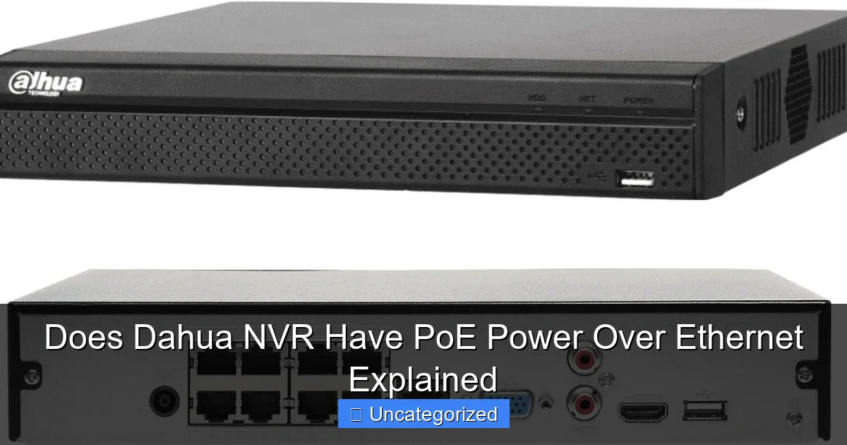 Does Dahua NVR Have PoE Power Over Ethernet Explained