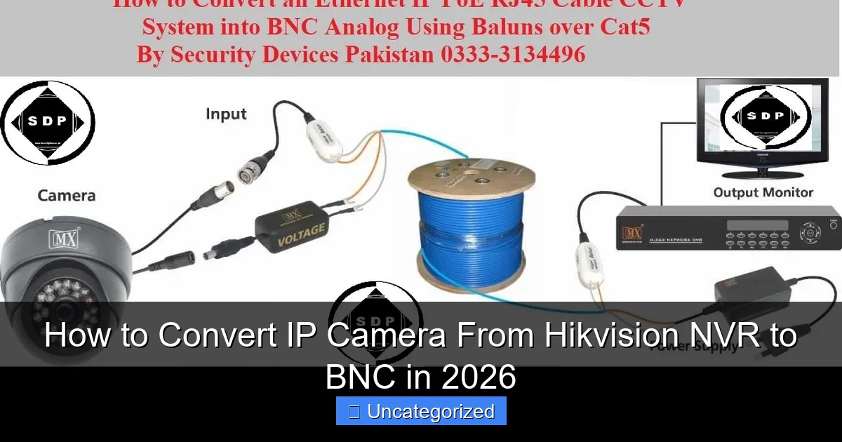 How to Convert IP Camera From Hikvision NVR to BNC in 2026
