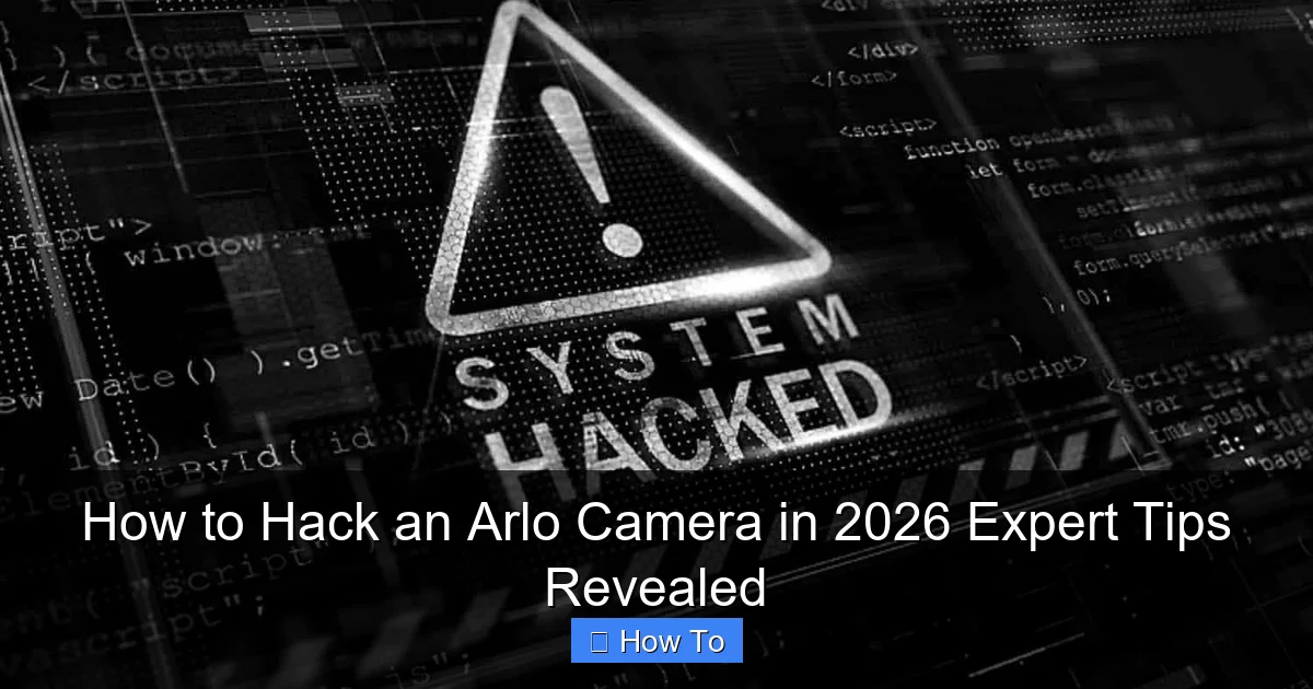 How to Hack an Arlo Camera in 2026 Expert Tips Revealed