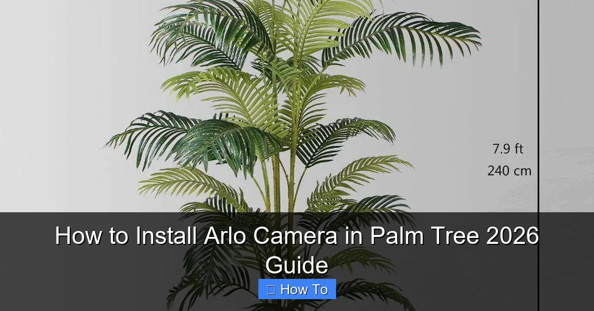 How to Install Arlo Camera in Palm Tree 2026 Guide