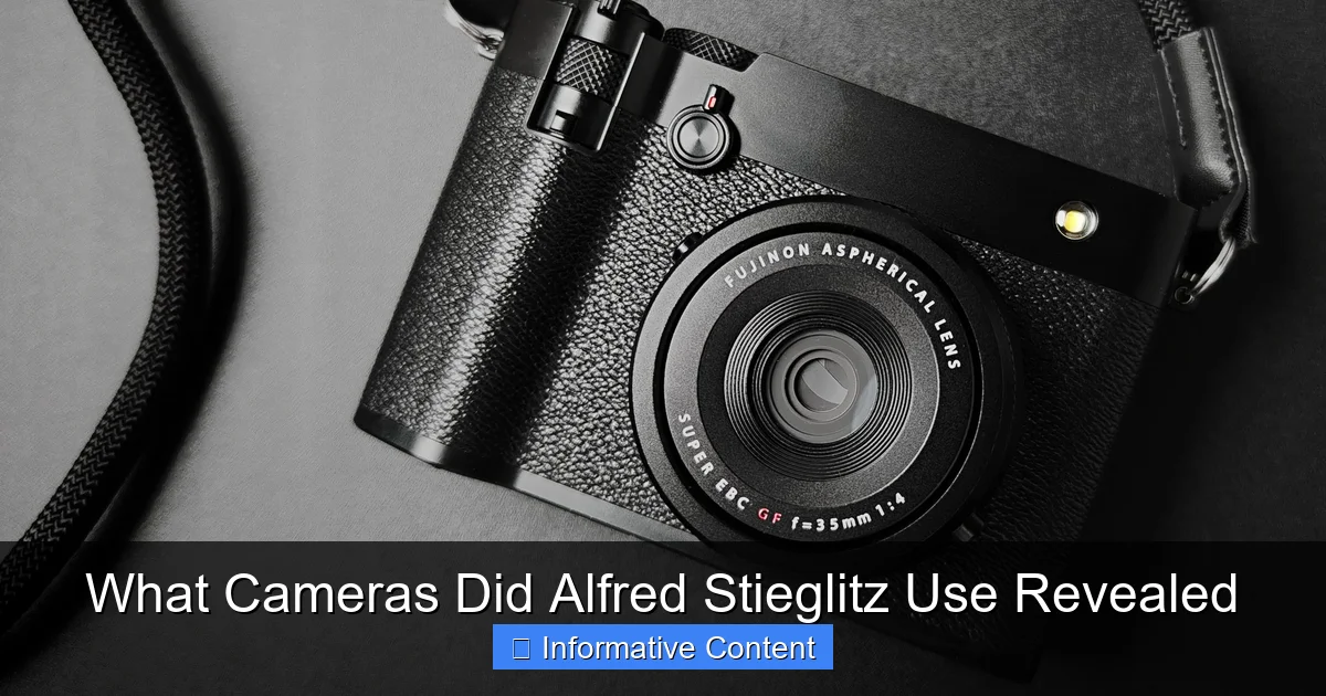 What Cameras Did Alfred Stieglitz Use Revealed